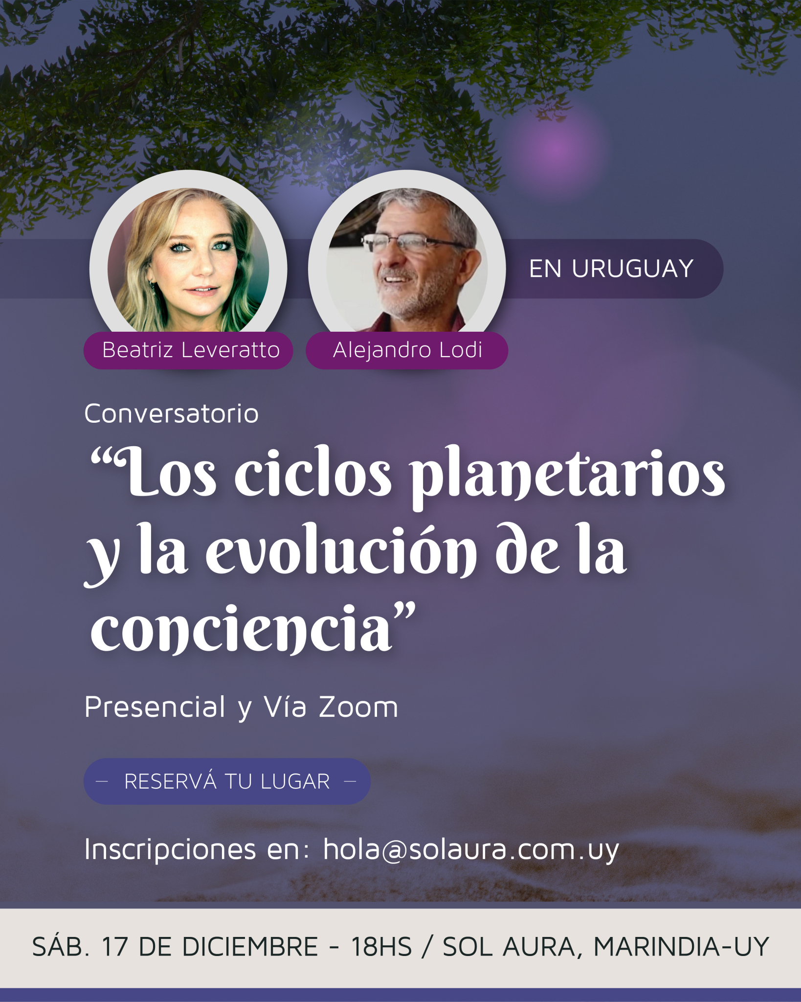Alejandro Lodi y Bea Leveratto en Sol Aura - Sol Aura